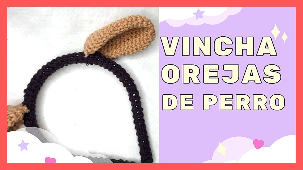 Orejas de PERRO amigurumi, VINCHAS a CROCHET [Paso A Paso] 🐶 - YouTube
