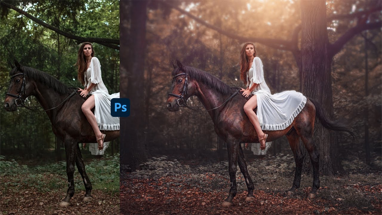 Cinematic Real Movie COLOR GRADING EFFECT in Photoshop CC 2021 - YouTube