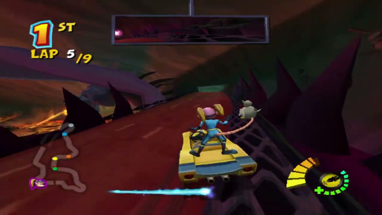 Crash Tag Team Racing Evilocity 9 Laps Pasadena - YouTube