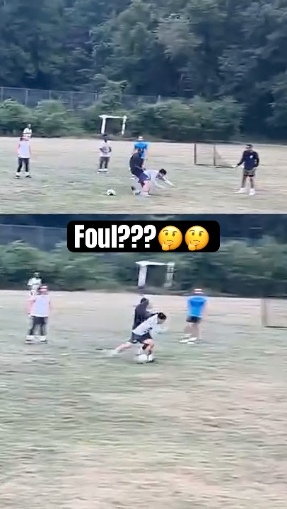 VAR Check on This Foul in a Pickup Game 😳 Was It Clean or Dirty? - YouTube