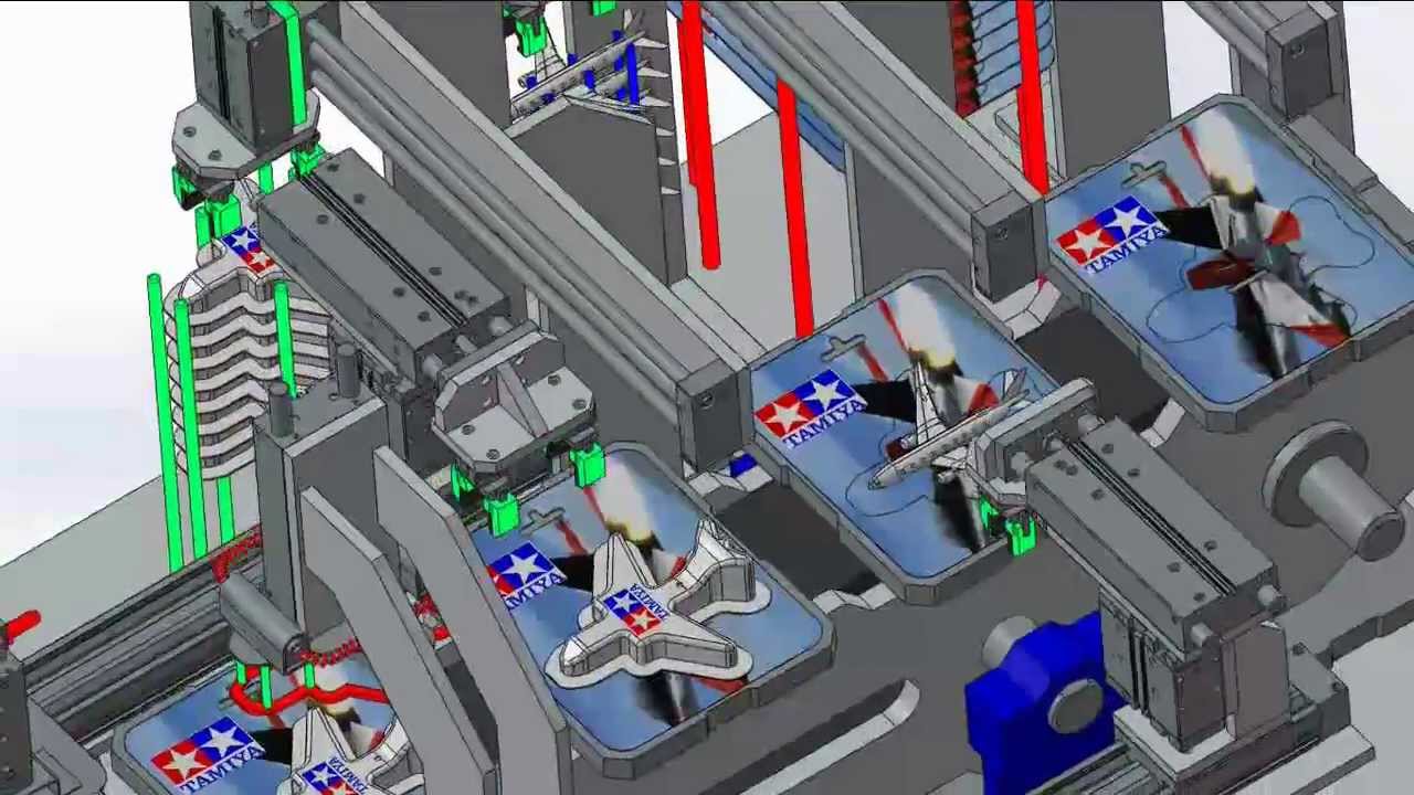 Auto Packaging System TAMIYA 747 - YouTube