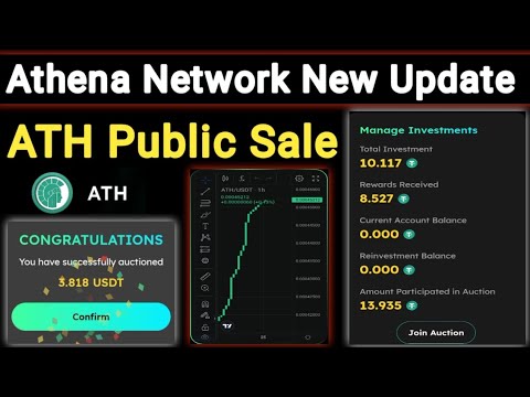 Athena Network New Update | Ath Listing exchange | Ath Public Sale ...