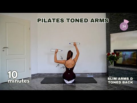 PILATES ARMS IN 10 MIN / slim arms and toned back / no equipment needed!!