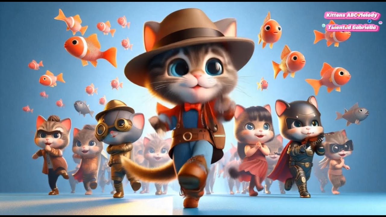 🎶Kittens ABC Melody🎶 [3D Animation] [Kids Song]🎶🎶😸📚 - YouTube