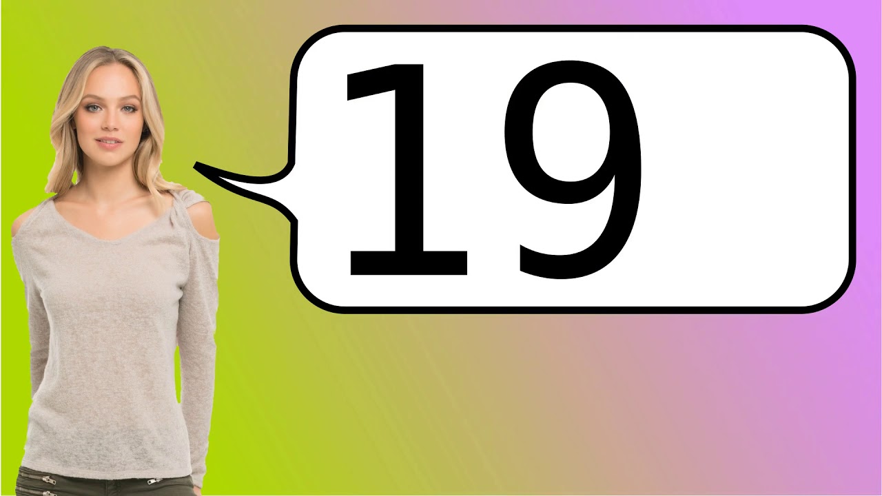 How to say '19' in French? - YouTube