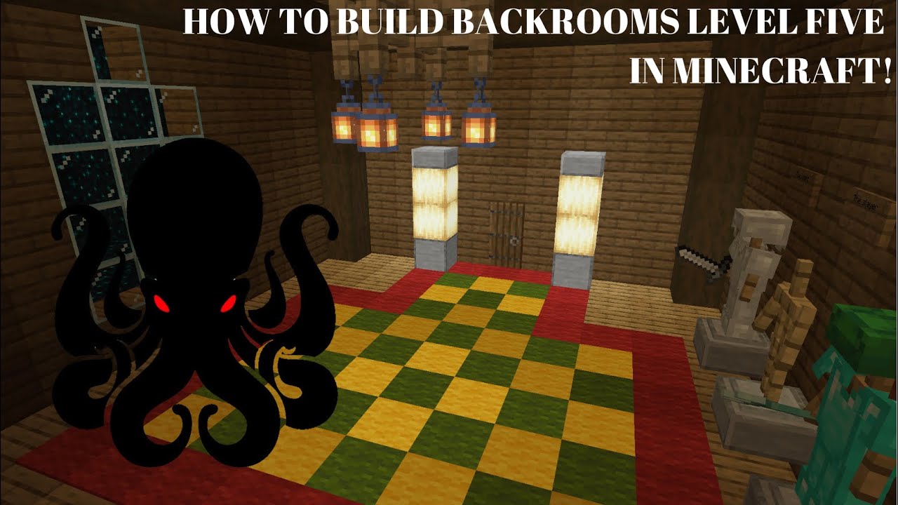 How to build back rooms level 5 in Minecraft - YouTube