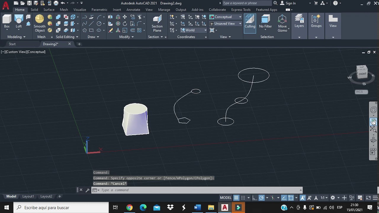 Herramienta "Solevar" en AutoCAD 3D - YouTube