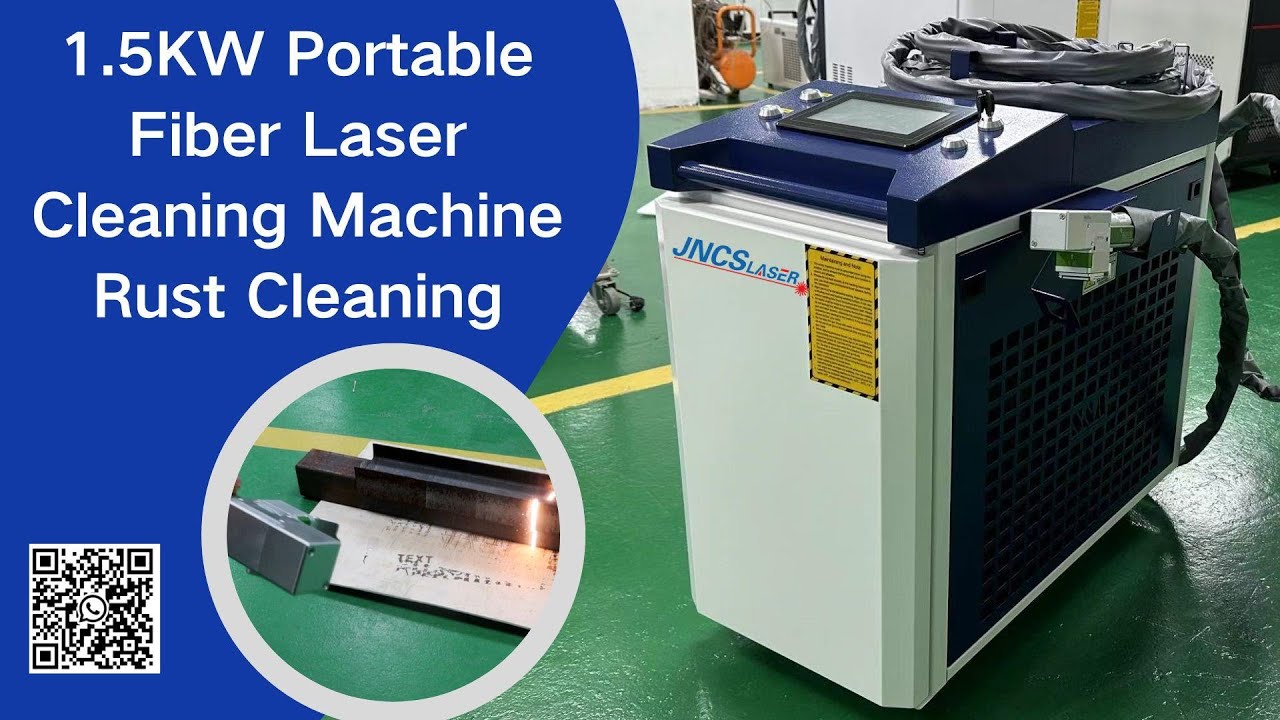 1.5kw portable rust fiber laser cleaning machine 300mm cleaning width ...