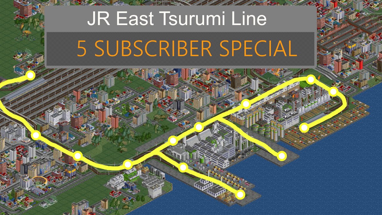 OpenTTD JR East Tsurumi Line JR3 (Preview) 5 Subscriber Special - YouTube
