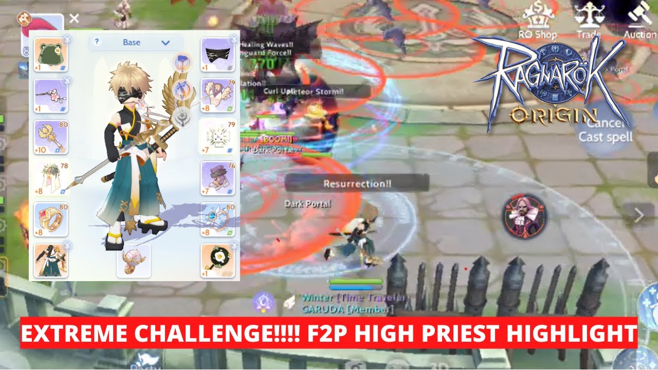 ROO Extreme Challenge High Priest Gameplay!!! FS and Hybrid Build Test ...