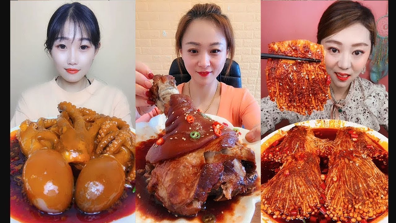 Chinese various food challenges Mukbang Eating show Vol 37 - YouTube