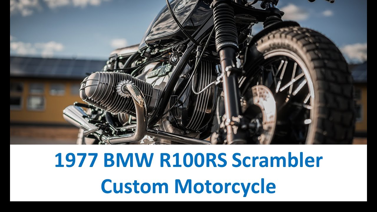1977 BMW R100RS Scrambler Custom Motorcycle Crow NCT - YouTube