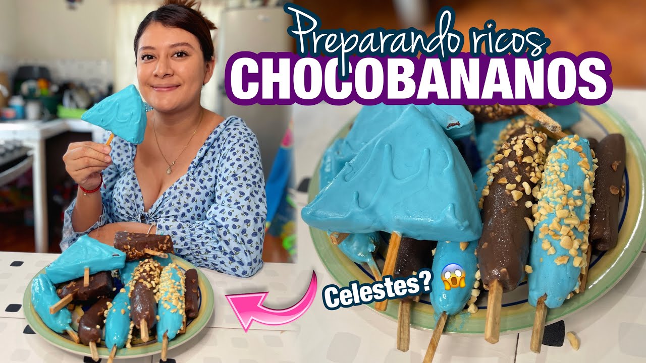 CHOCOBANANOS CELESTES Y CHOCO SANDÍA || Sarii Martínez 💜 - YouTube