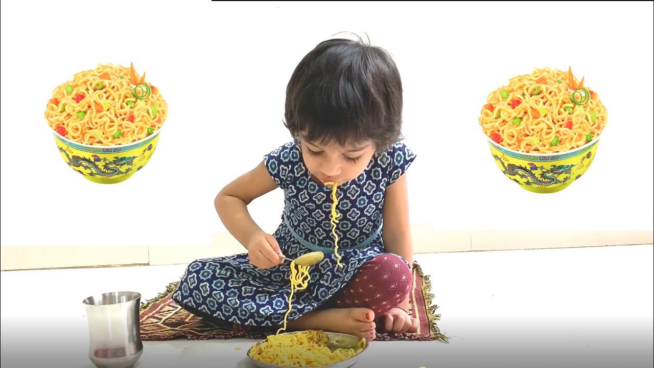 Eating Maggi | Eating Noodles| Baby Eating Maggi😋😋 - YouTube