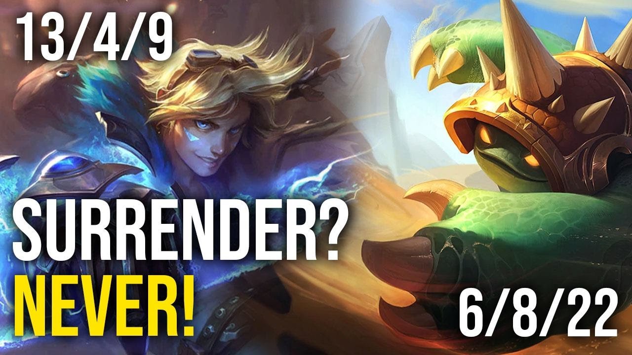 NEVER SURRENDER IN LEAGUE OF LEGENDS! (INSANE COMEBACK!) - YouTube