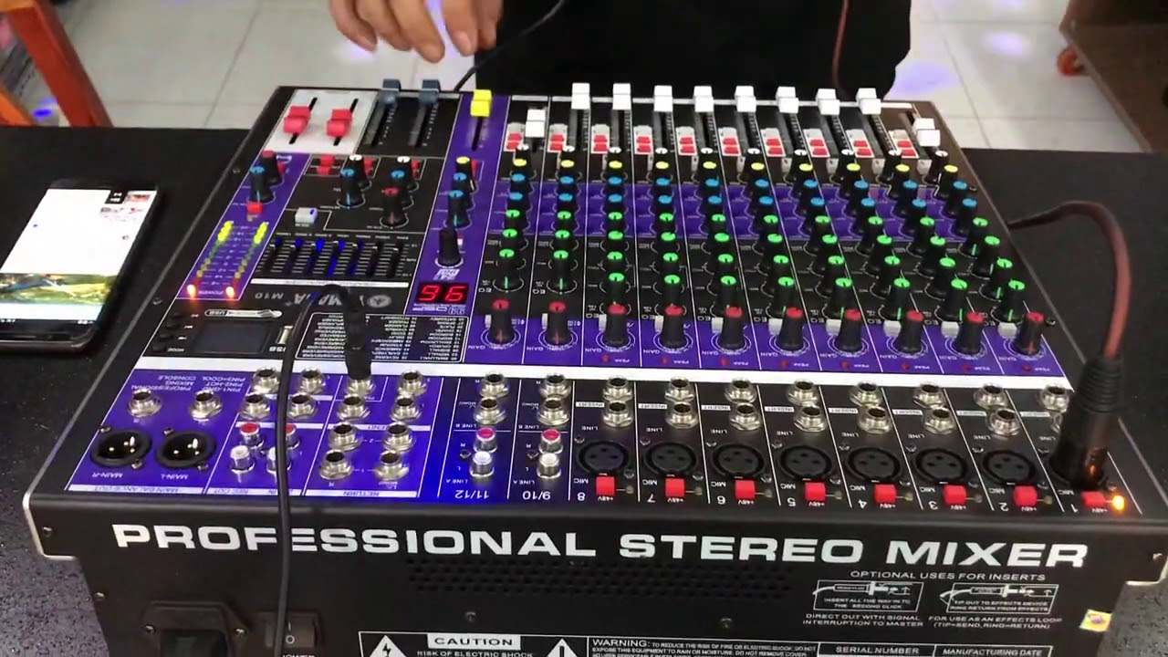 Hướng dẫn cách sữ dụng và kết nối mixer yamaha M10 cho khách - YouTube