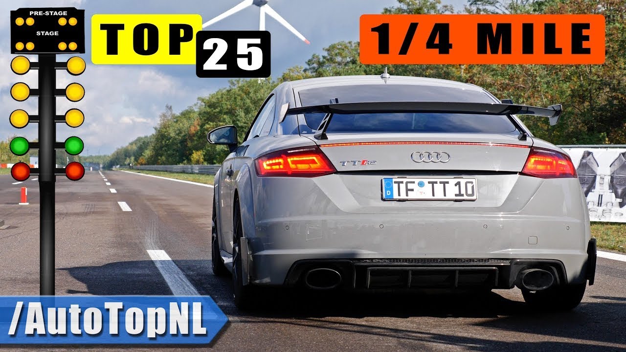 TOP 25 | 1/4 Mile SUPERCARS by AutoTopNL - YouTube