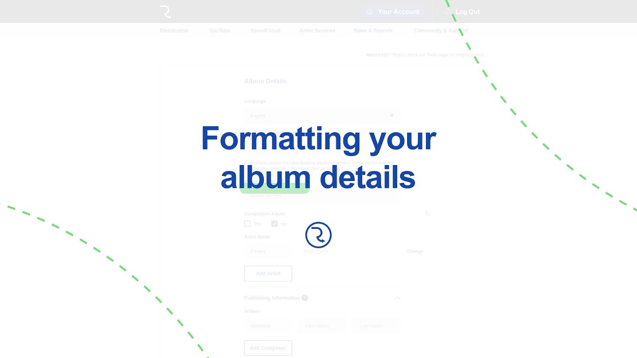 How to format your album details when you upload to RouteNote - YouTube