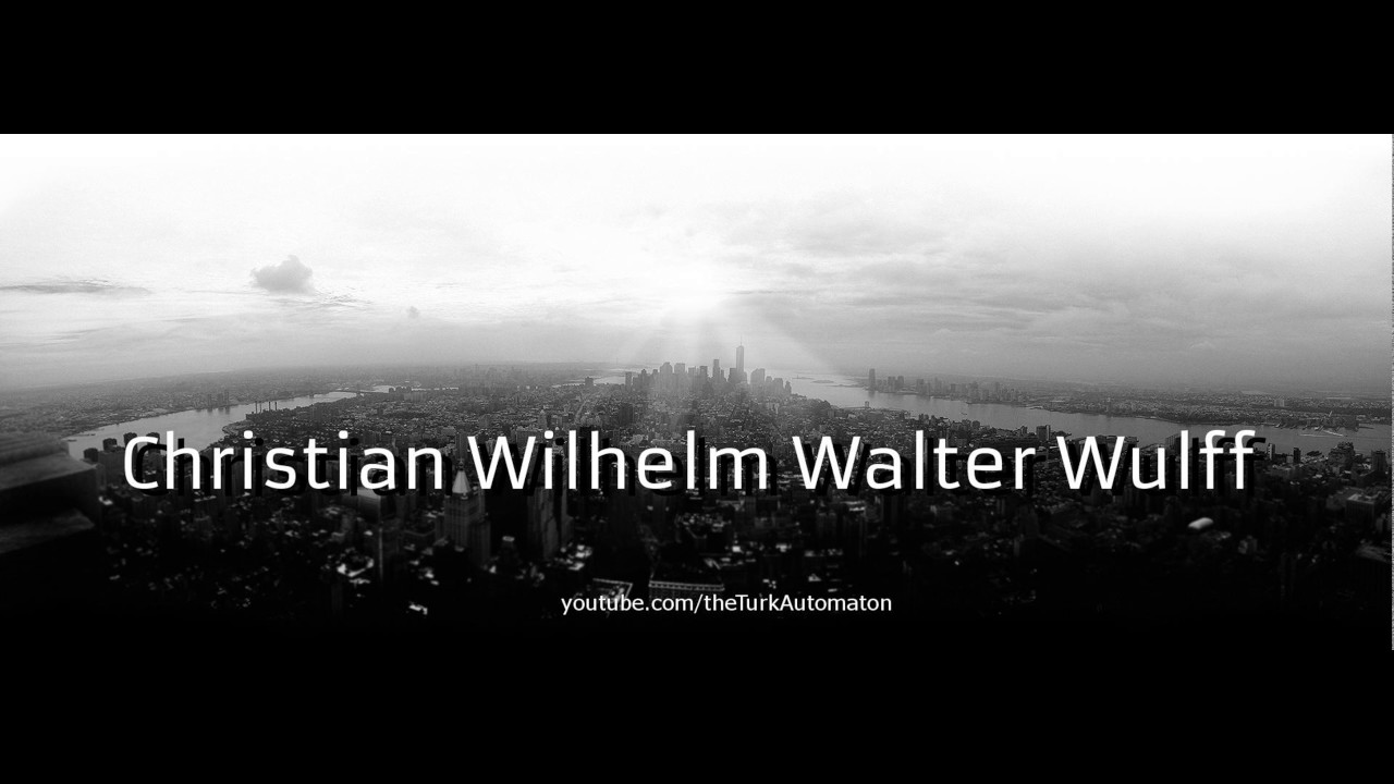 How to pronounce Christian Wilhelm Walter Wulff in German - YouTube