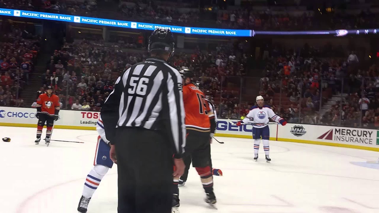 NHL Fight Anaheim Ducks vs Edmonton Oilers (Pat Maroon vs. Luke Gazdic ...