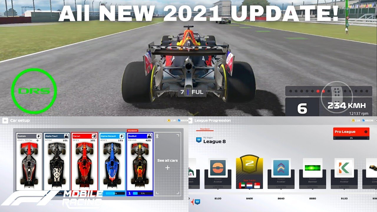 F1 Mobile Racing 2021 UPDATE! CAR STATS COMPARISON, SETUPS, GAMEPLAY ...