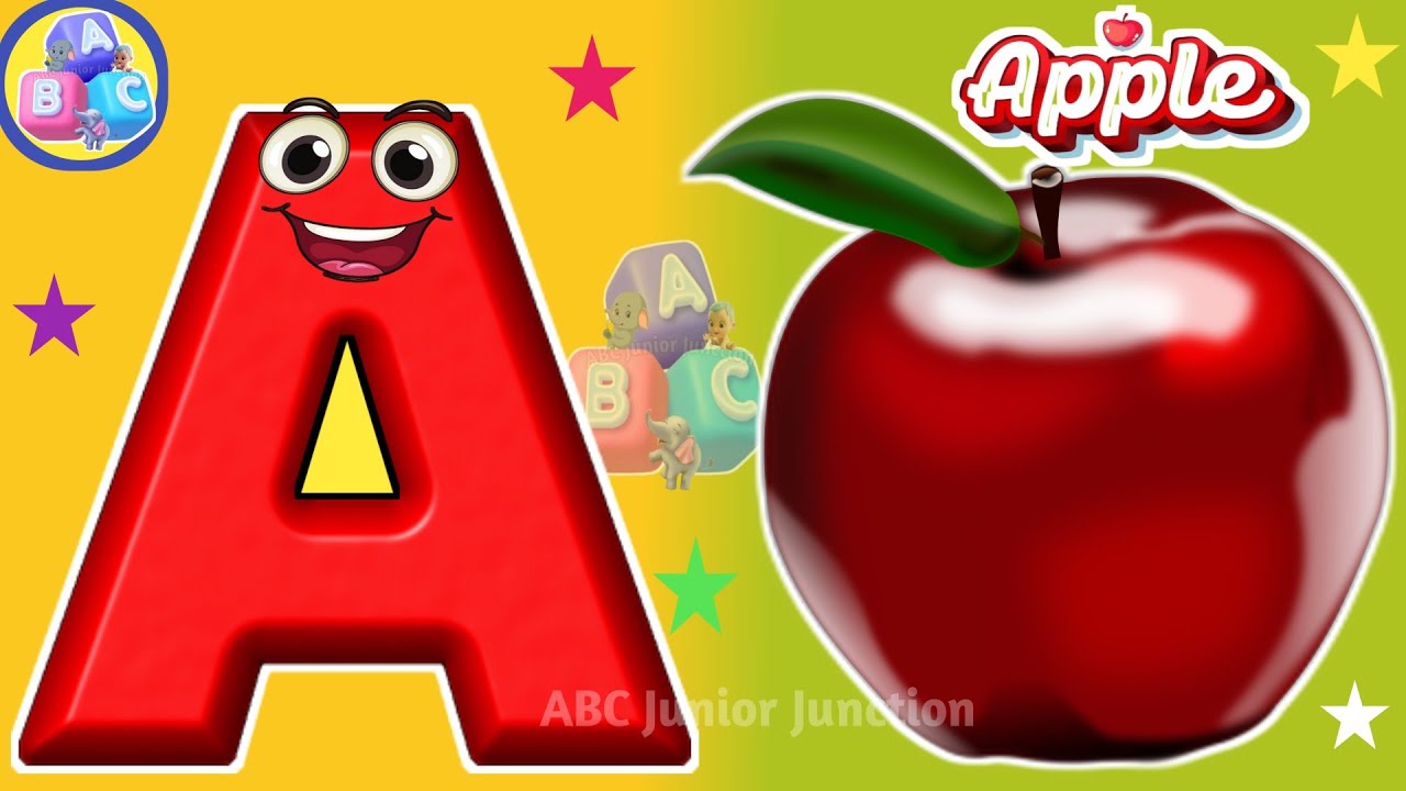 ABC Phonics Song / A for Apple / Kiddos Study Zone / Tiny Tots ...
