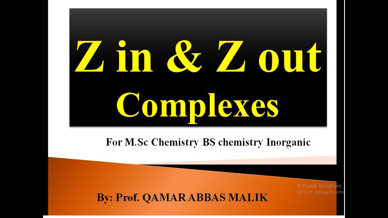 Z in and Z out Complexes | Z in and Z out Distortion in octahedral ...