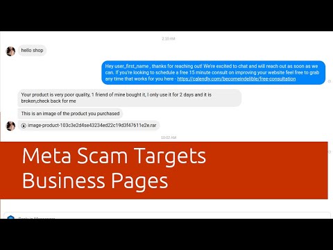 Facebook Scam Targeting Business Pages with Customer Service Issue ...