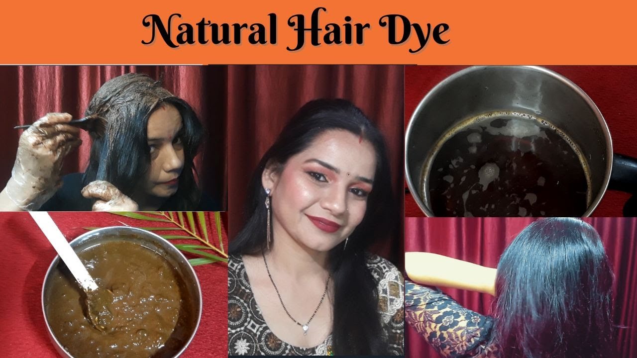 How to color your hair naturally at home! 100% Glossy, Soft & Silky ...