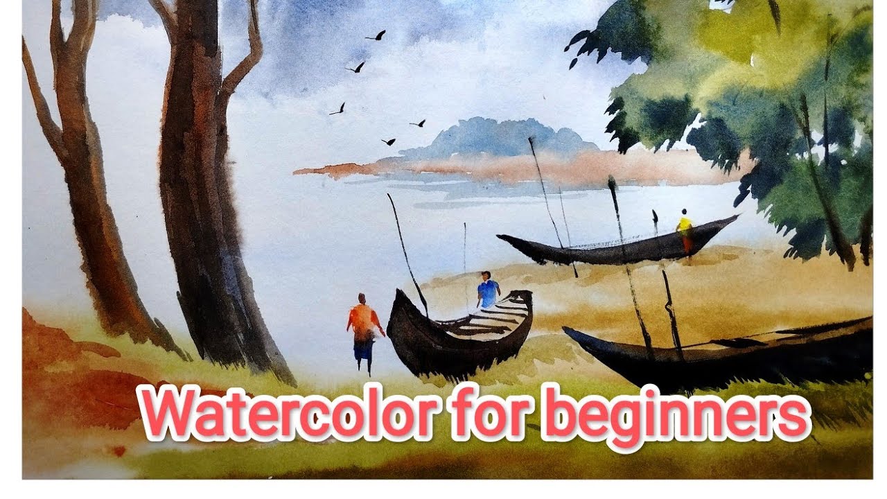 Easy watercolor painting for beginners |Watercolor tutorial step by ...