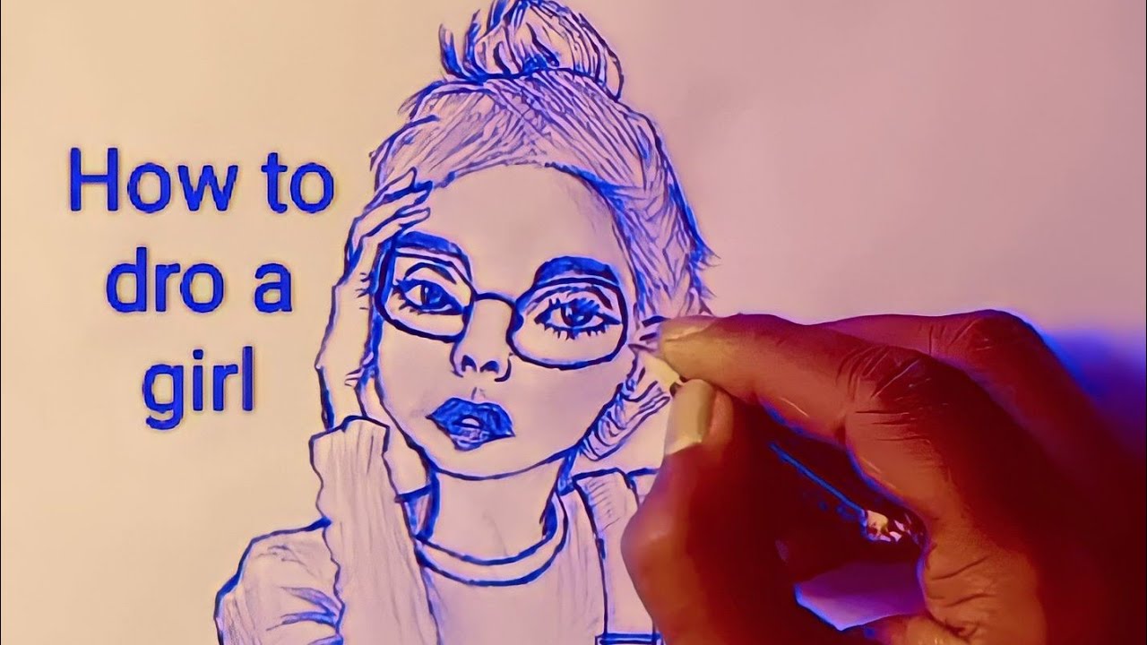 simple drowing ️ बनाने का सही तरीका #how to dro a collage girl ️ - YouTube