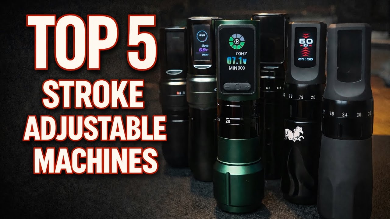 Top 5 Stroke Adjustable Tattoo Machines - YouTube