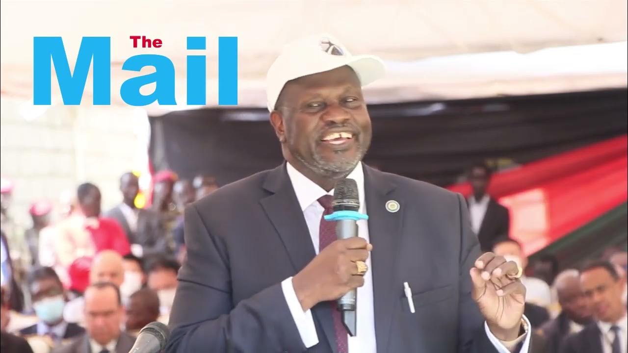 Dr.Riek Machar Teny Dhurgon speech during the opening of Freedom Bridge Juba South Sudan 19 May ...