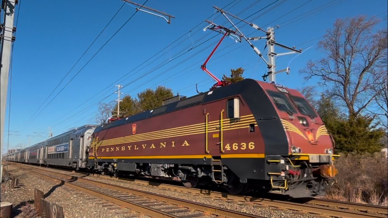 NJ Transit ALP-46A #4636 (Pennsylvania Railroad Heritage Unit) NJCL ...