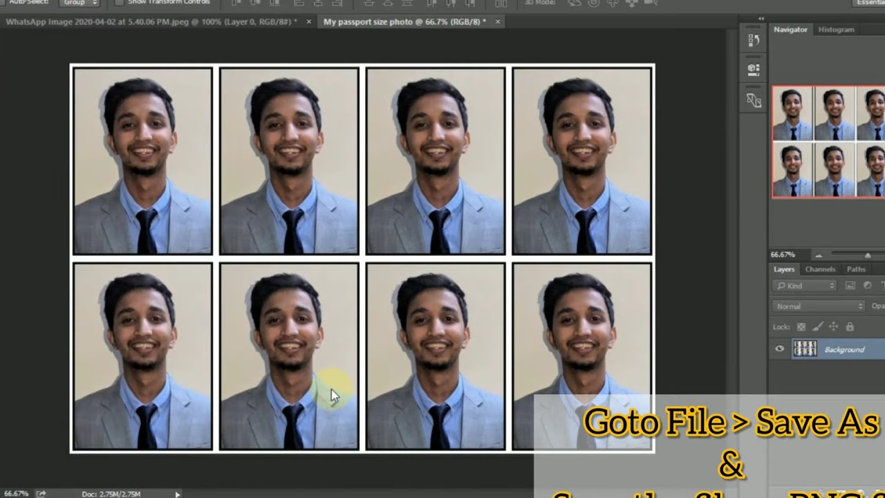 Make Passport size photo in Photoshop || Simple Steps || Easy to Follow ...