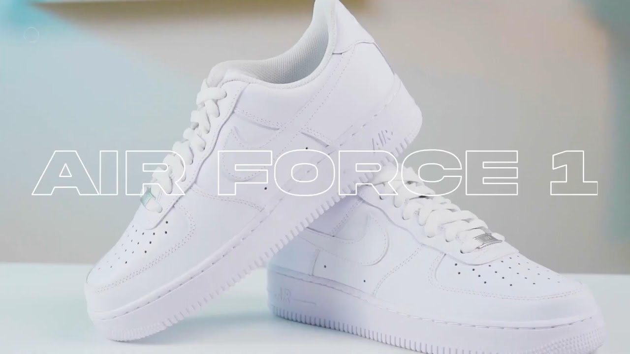NIKE AIR FORCE 1 FULL WHITE - YouTube