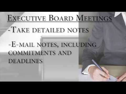 Executive Board Secretary 18 mp4