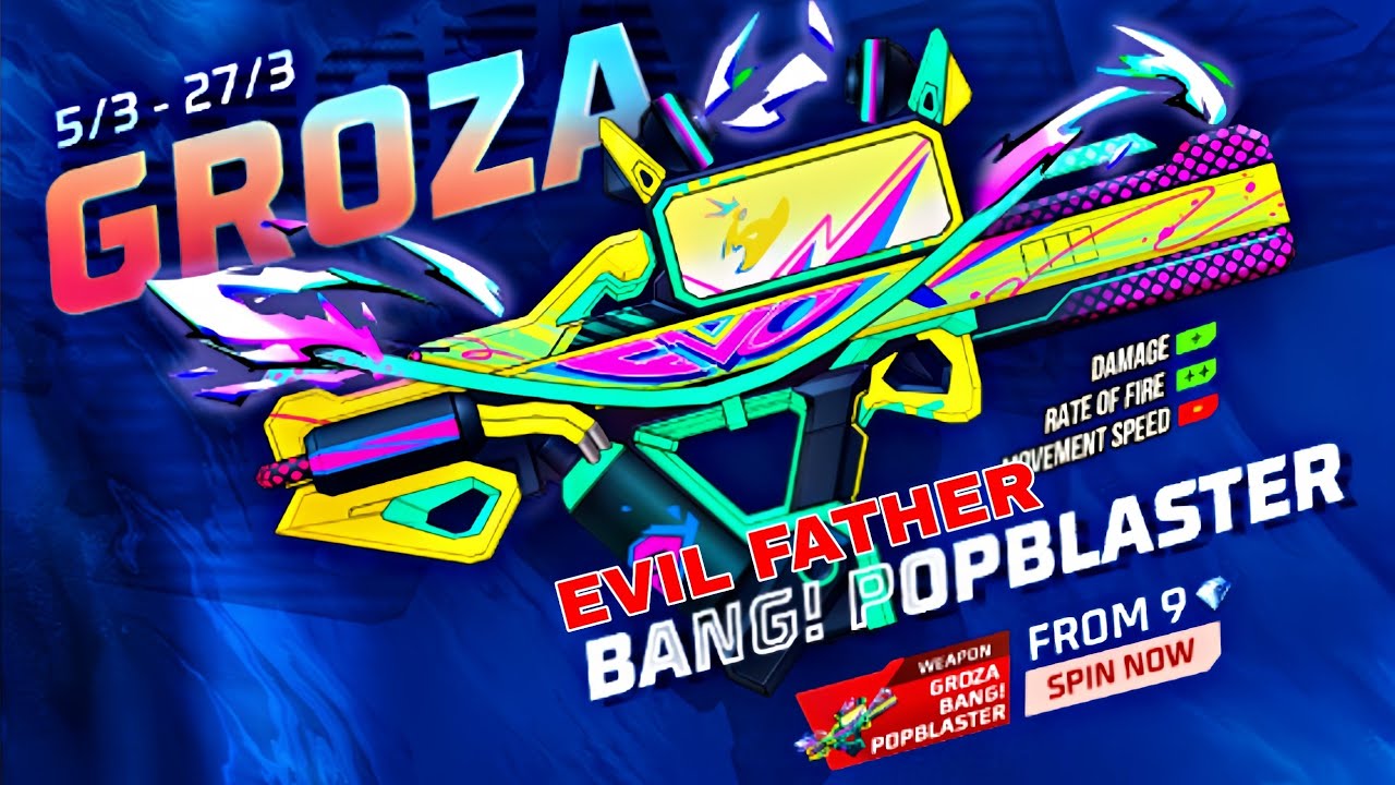 Evo Groza Gun Skin Return In Pakistan Server 2025 | Bang! Pop Blaster ...