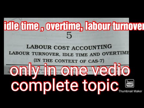 #1| labour turnover ,idle time and overtime #bcom - YouTube
