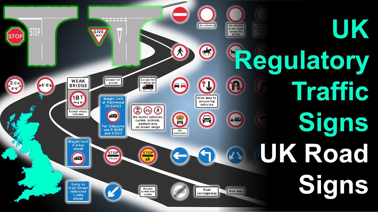 UK Regulatory, Prohibition and Mandatory Traffic Signs | Pass Your ...