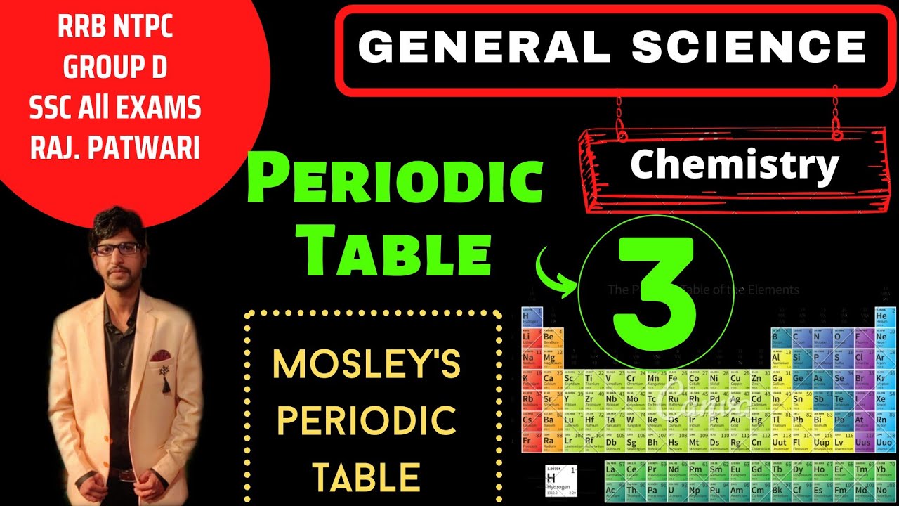 GENERAL SCIENCE | PERIODIC TABLE #3 | MOSLEY'S PERIODIC TABLE ...