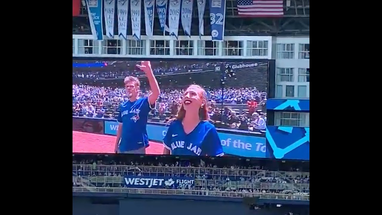 O CANADA - Toronto Blue Jays- Lea & David Keeley (Father's Day) - YouTube
