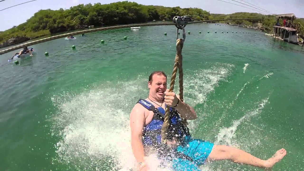 Zip lining Xel-Ha - YouTube