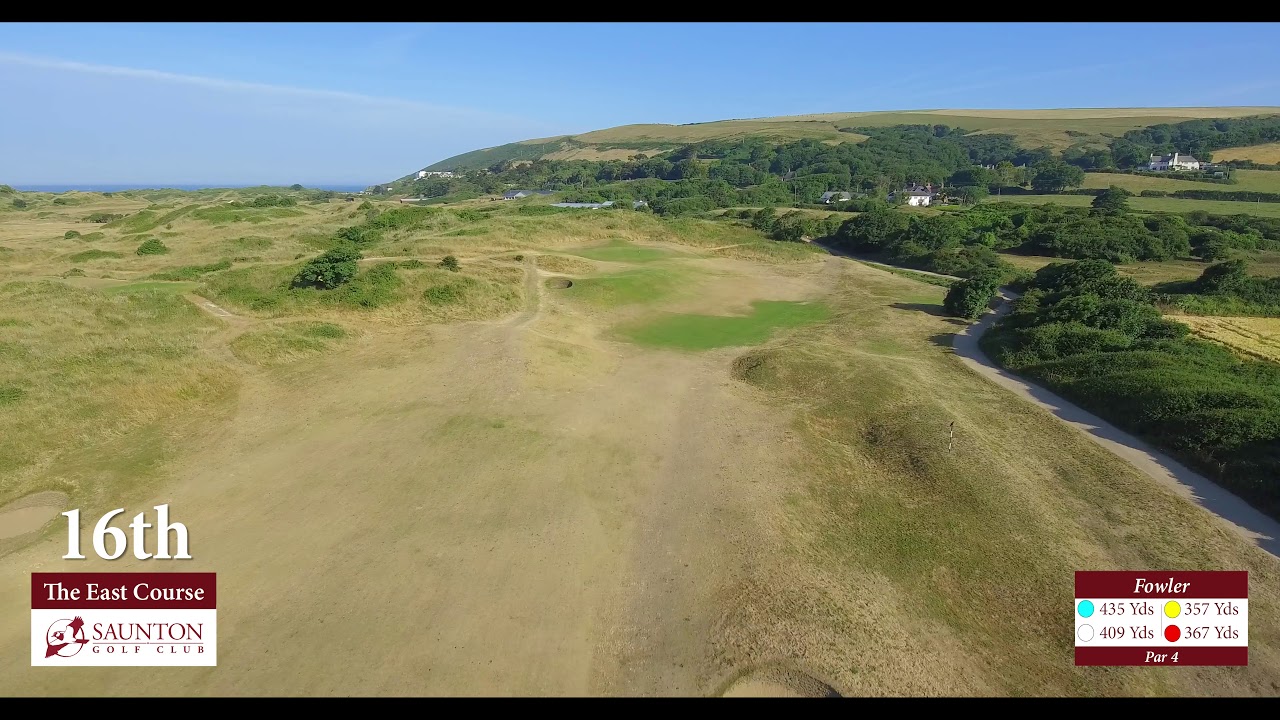 Saunton East Course Hole 16 - YouTube