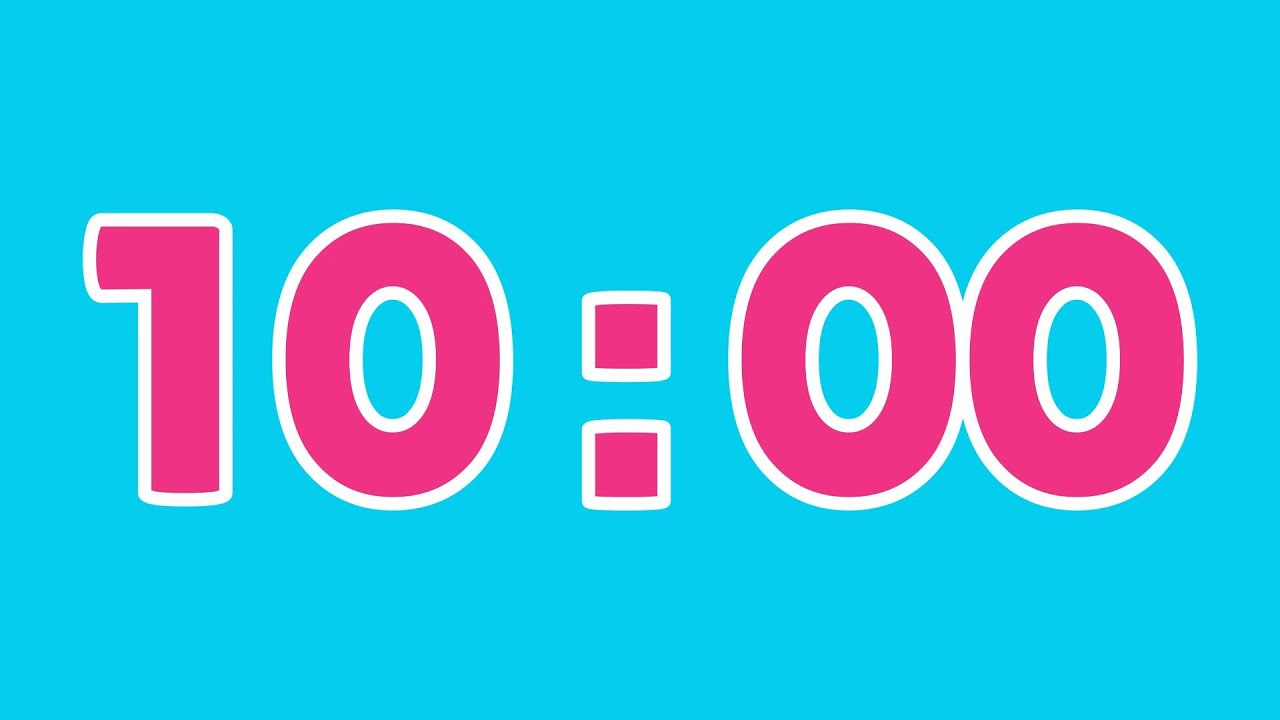 10 Minute Timer - Countdown Clock With Start and End Sound Alerts - YouTube