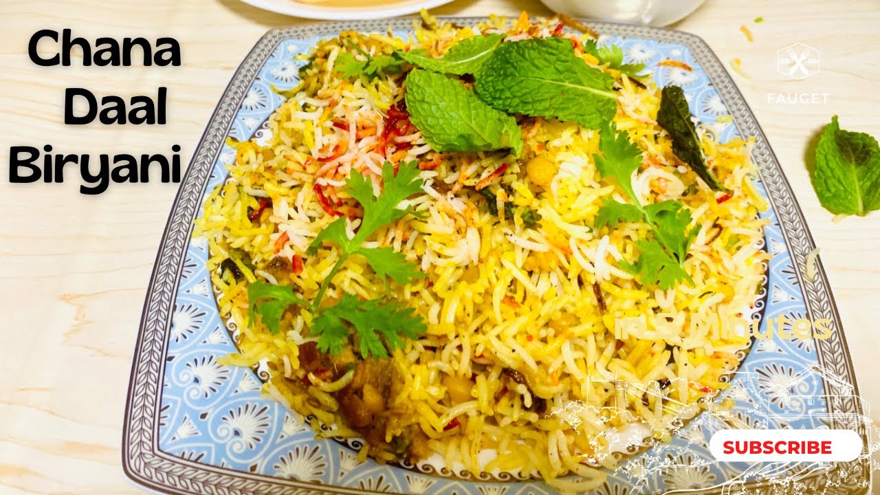 चना दाल बिरयानी ।Chana Daal Biryani Recipe।Masala Daar Chana Dal ...