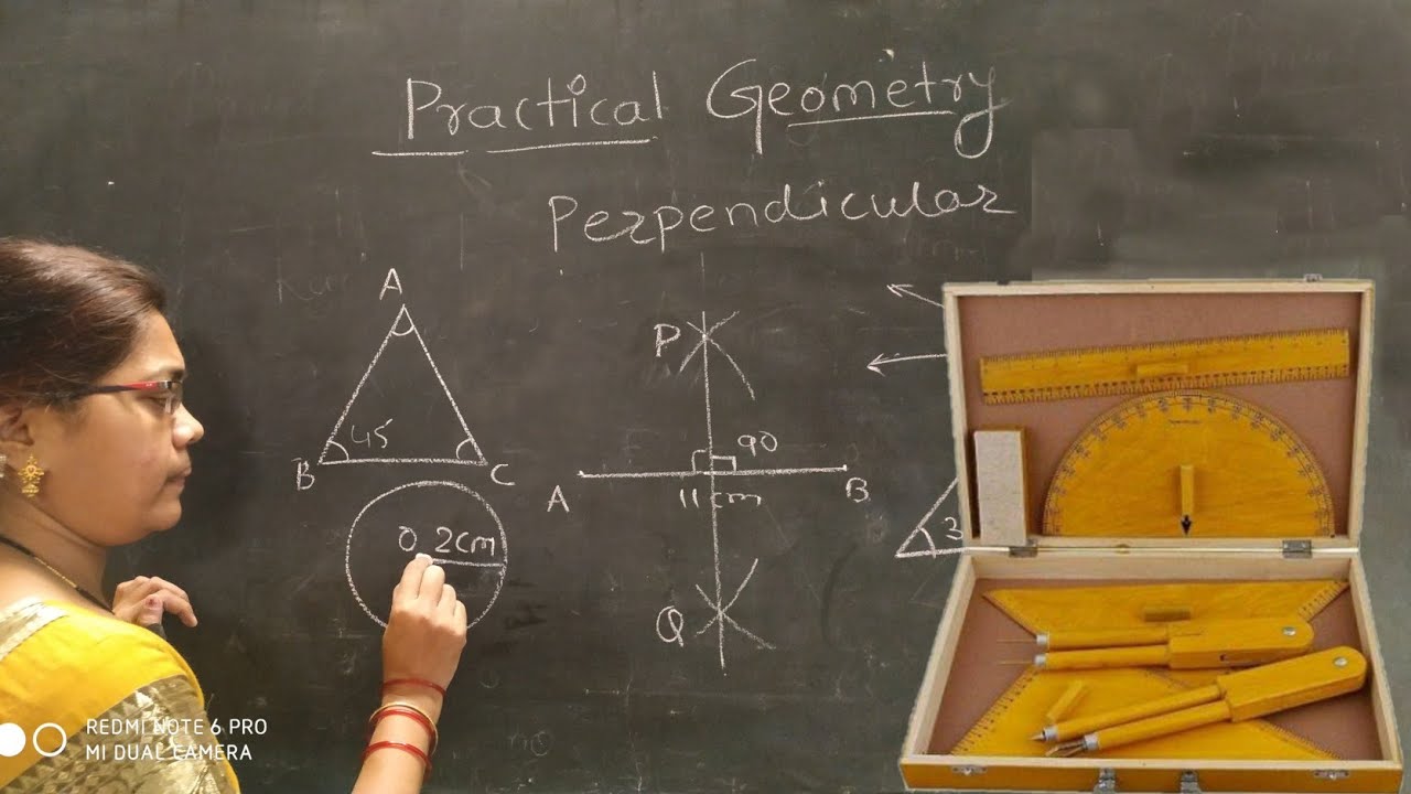 Practical geometry constructions|line segment|angles|perpendicular ...