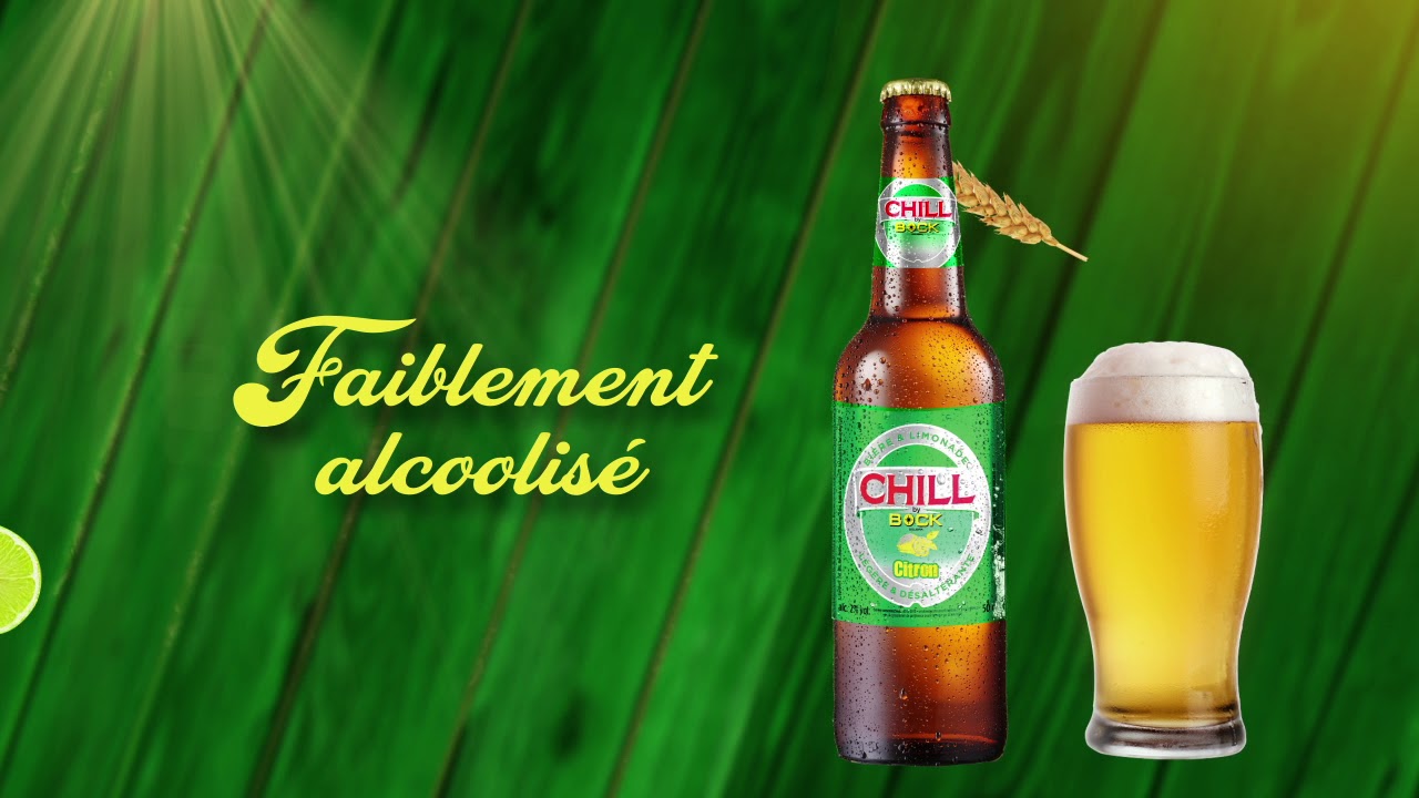 CHILL BY BOCK, bière aromatisée au citron et faiblement alcoolisée ...