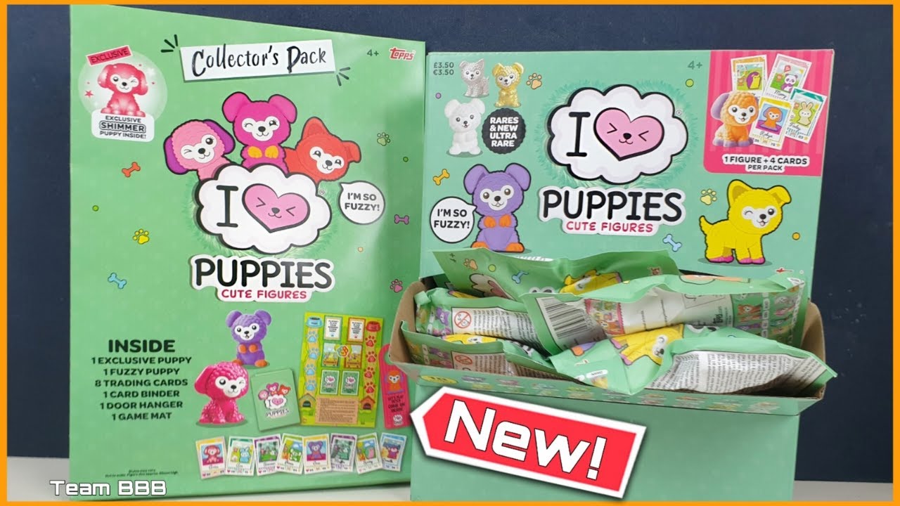 NEW I LOVE PUPPIES! 🐶With Trading Cards! FULL BOX 2024 Collectors ...