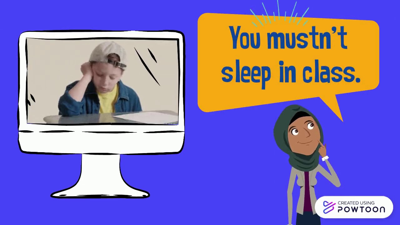 School Rules ( Must / Mustn't ) - YouTube